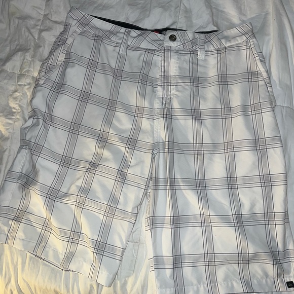 Quiksilver | Shorts | Quiksilver White And Black Checkered Hybrid ...